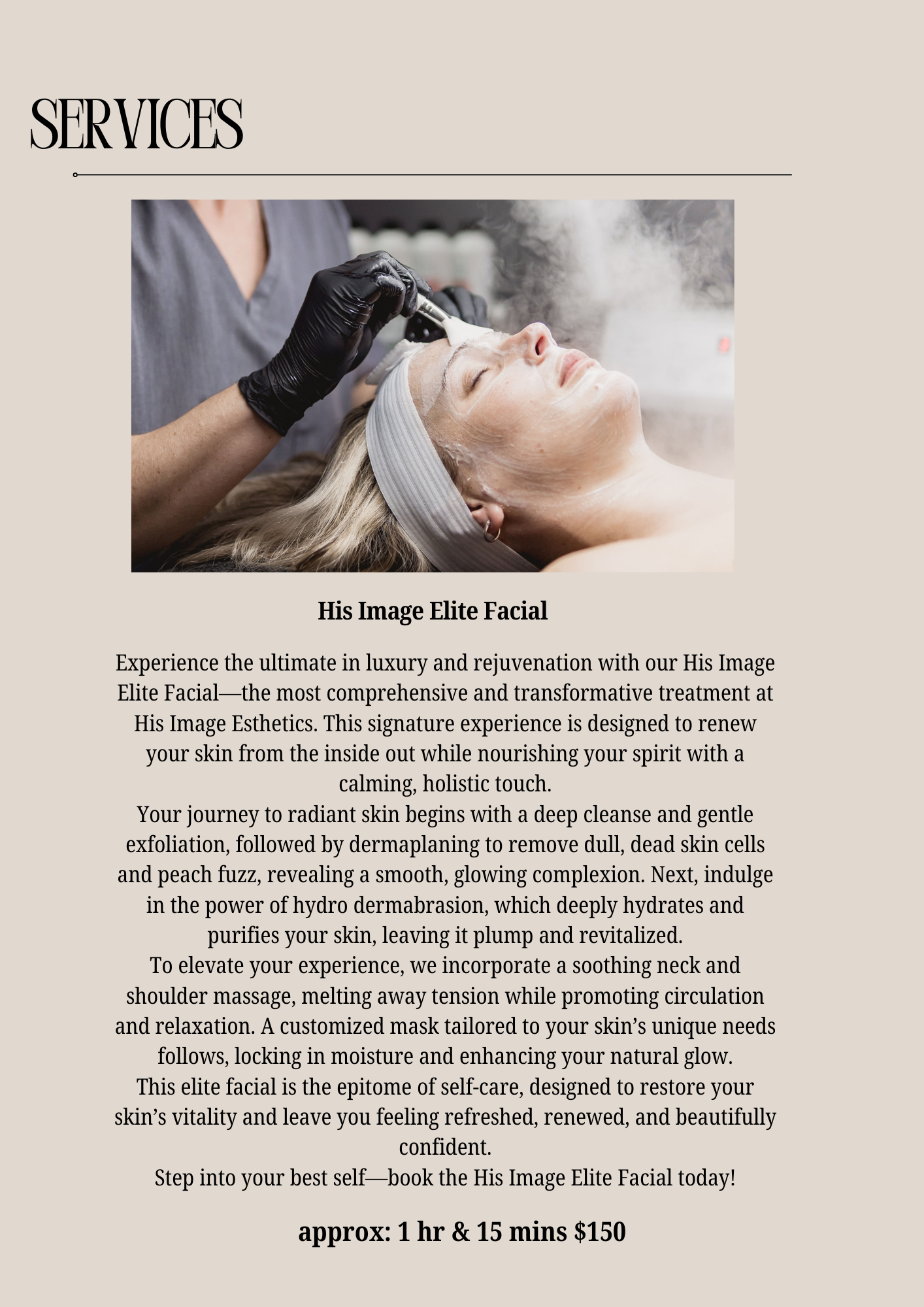 Service Menu, Prices, and Intake Forms – His Image Esthetics